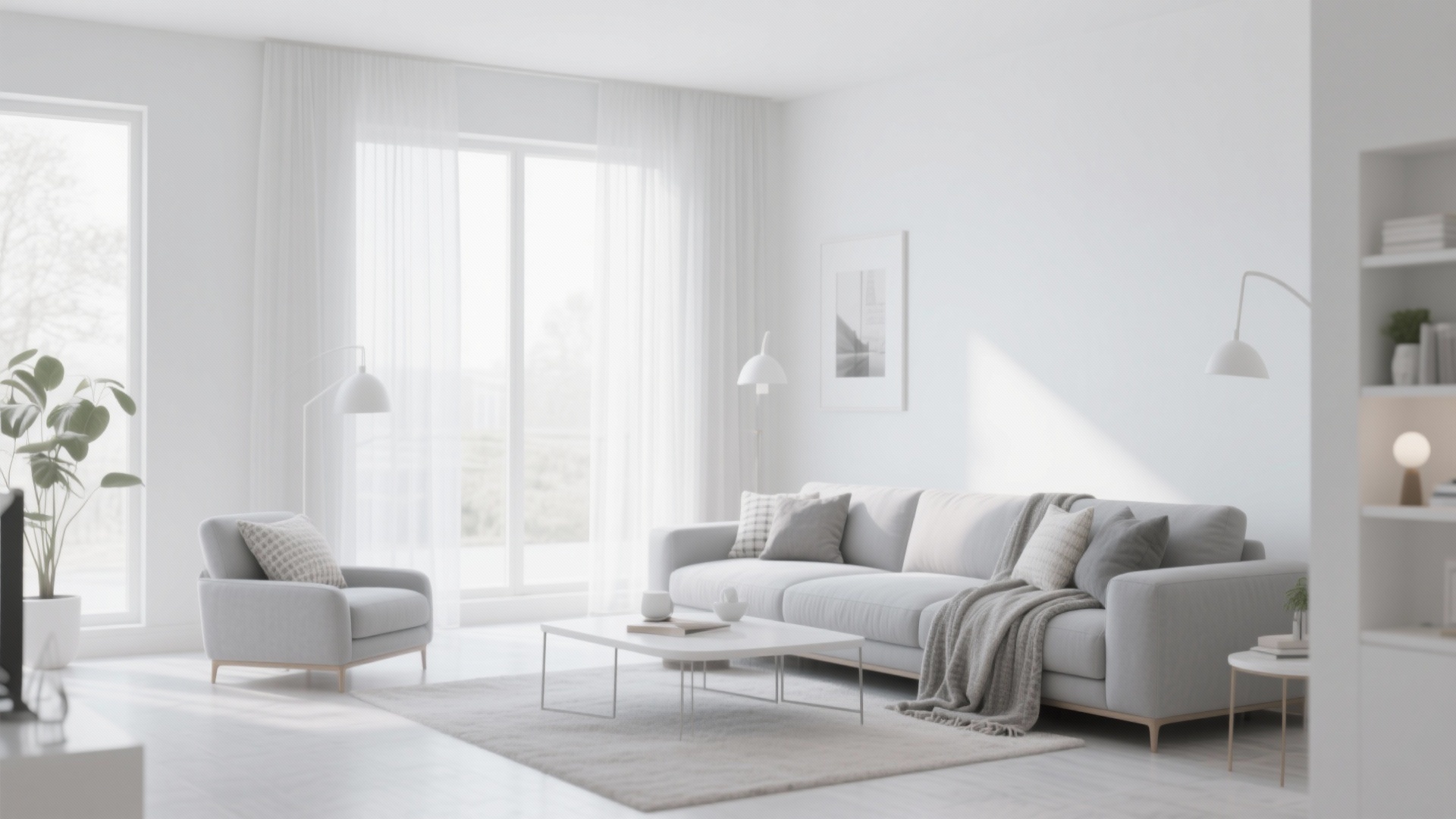 10 White and Gray Living Room Ideas