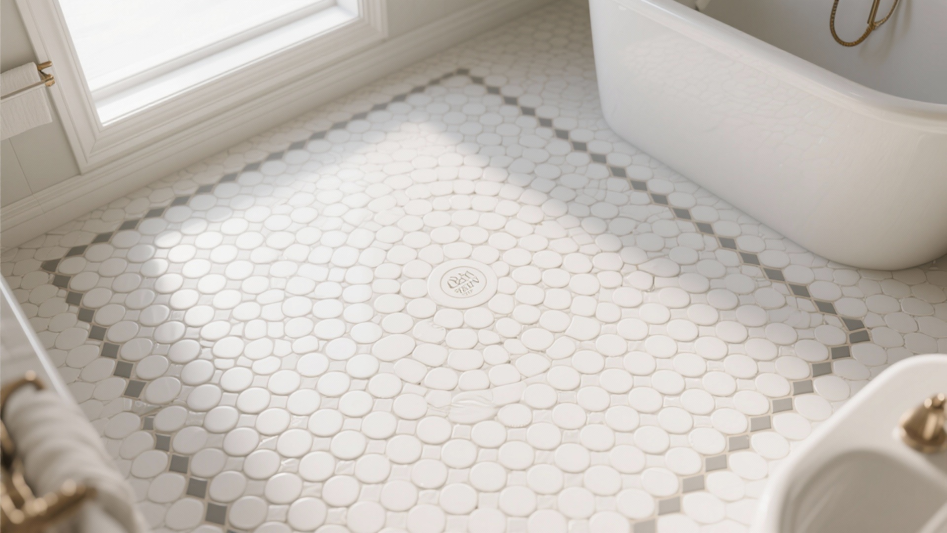 White Bathroom Floor Tile: 5 Ideas If Your Bath Feels Small