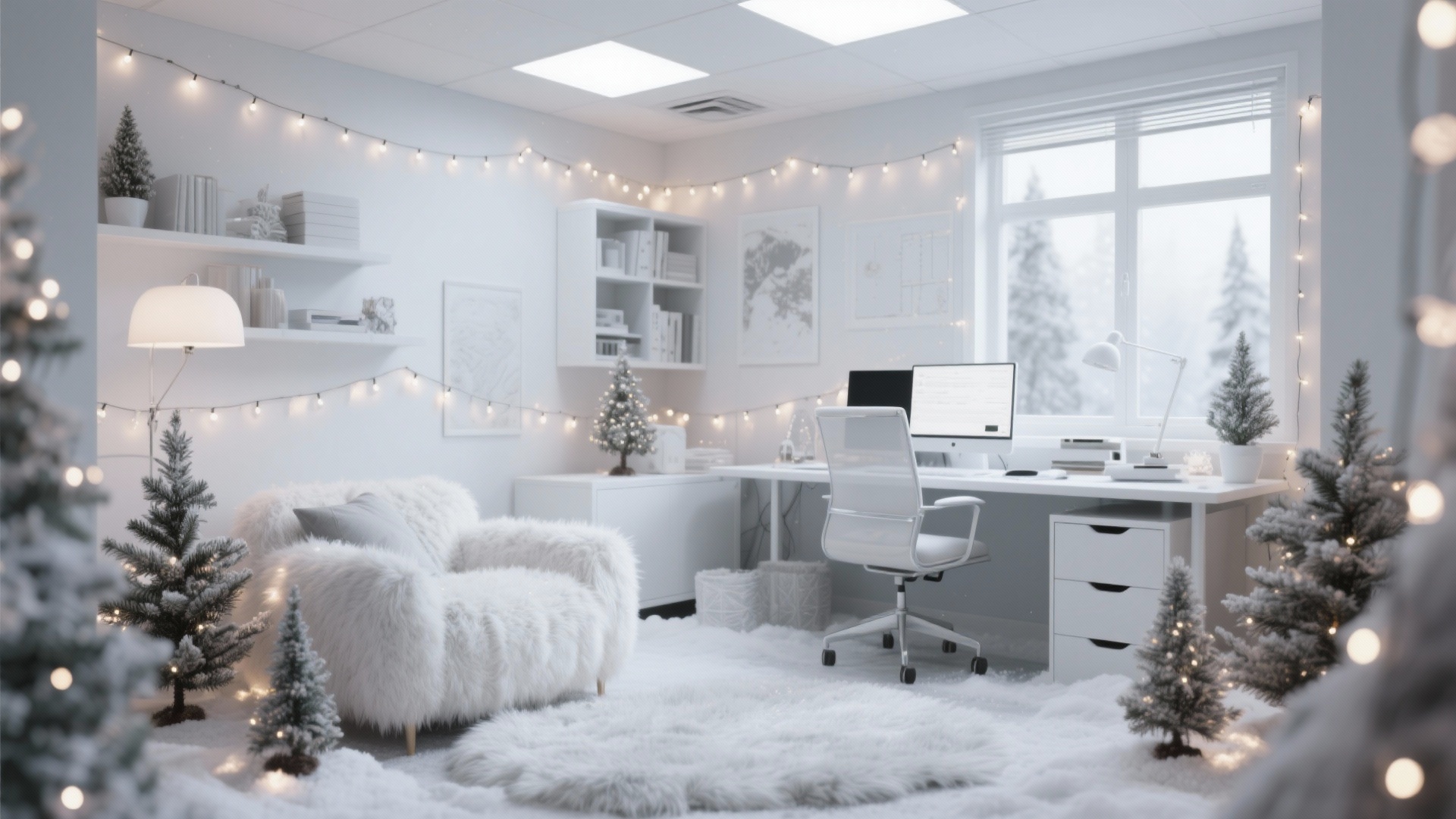 10 Winter Wonderland Office Decoration Ideas