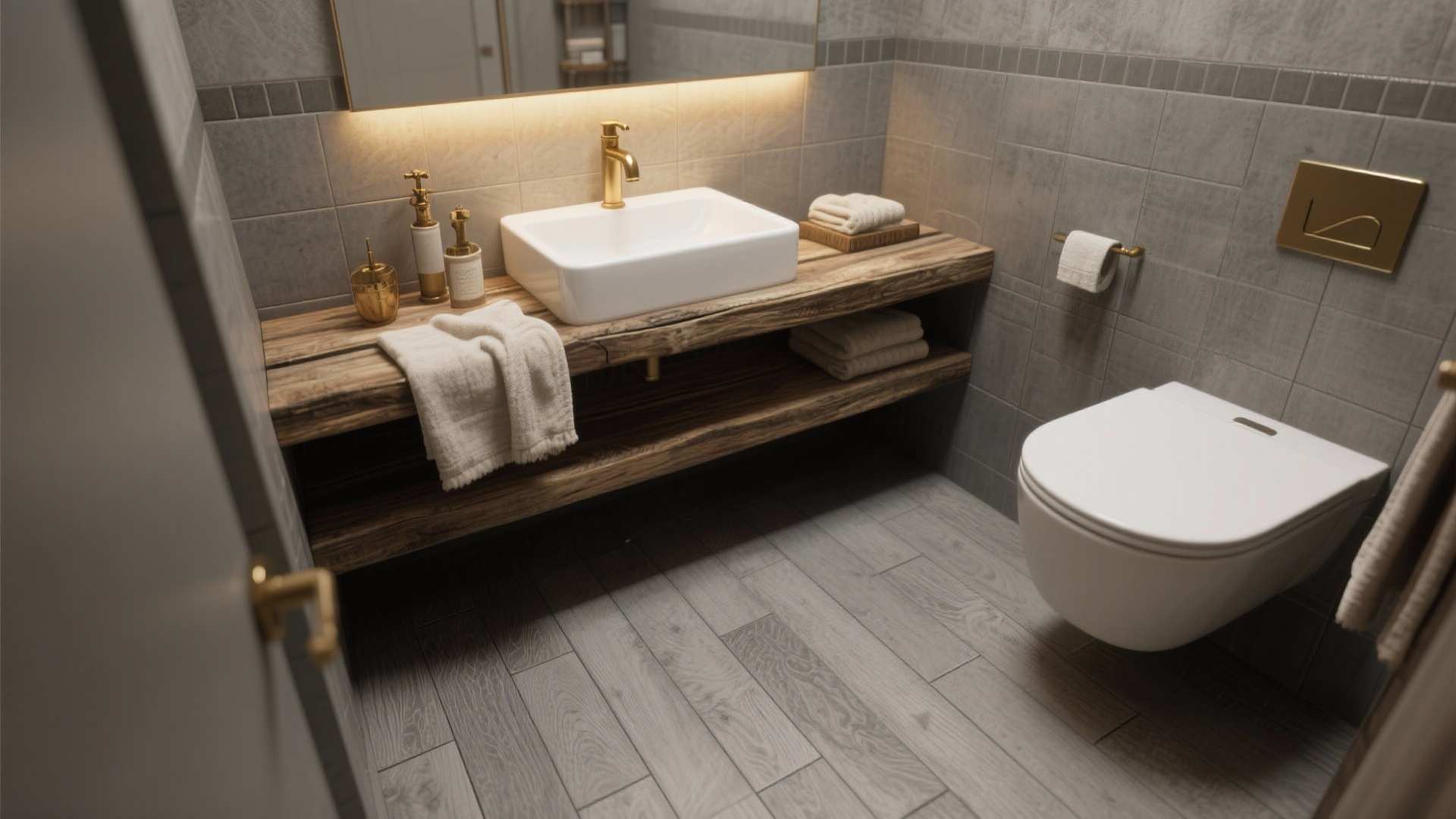 White Gray Tile Bathroom — 5 Smart Design Ideas