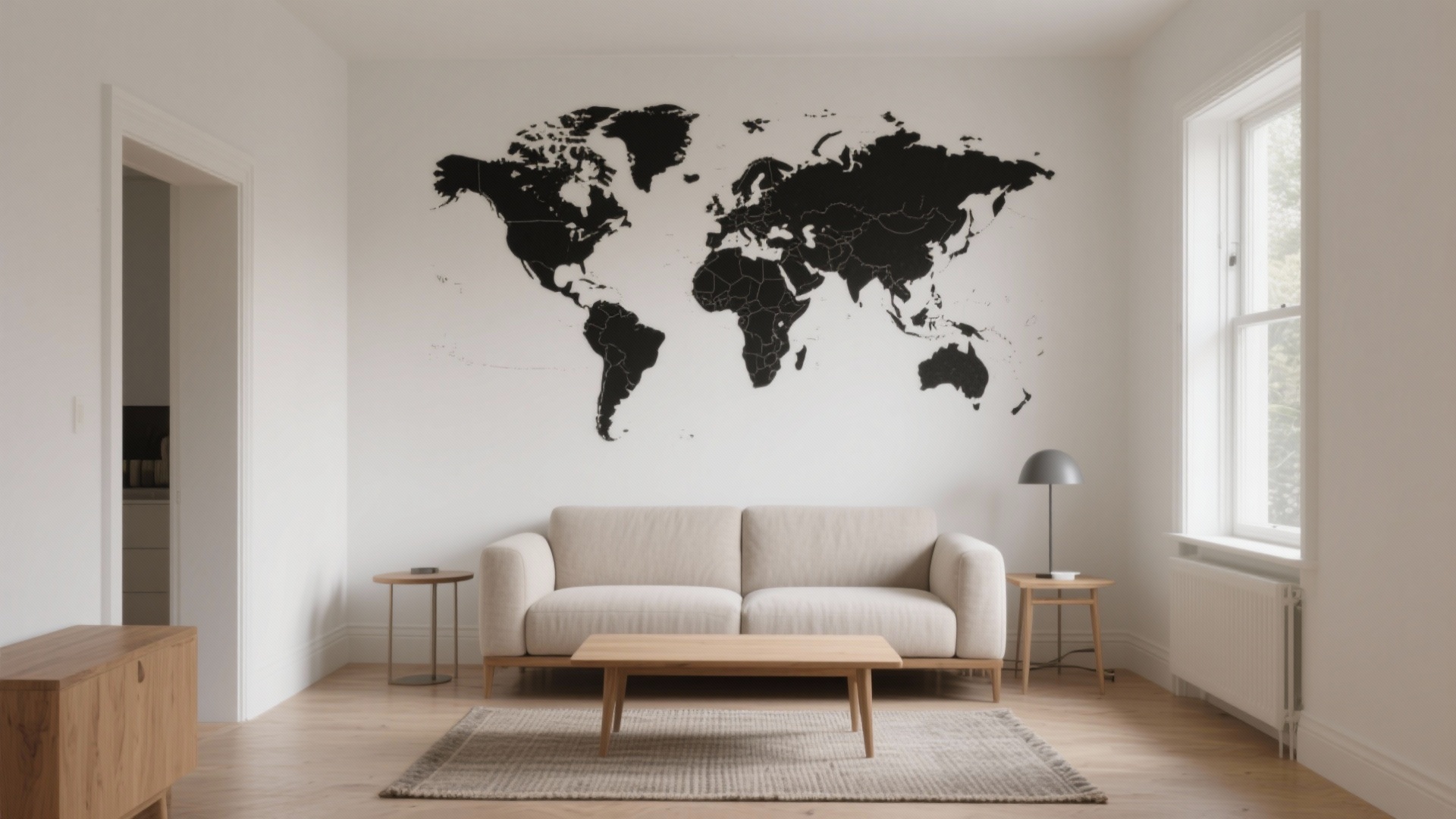 5 World Map Design for Wall Ideas