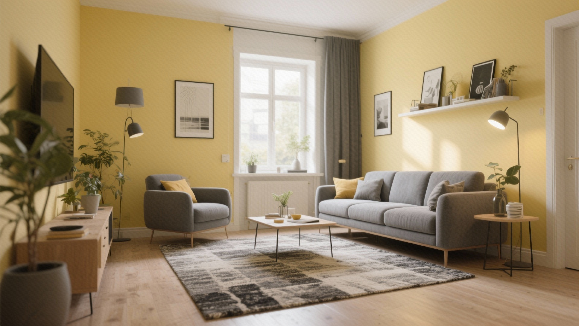 Small Room Feels Dark? 5 Yellow Wall Paint Ideas