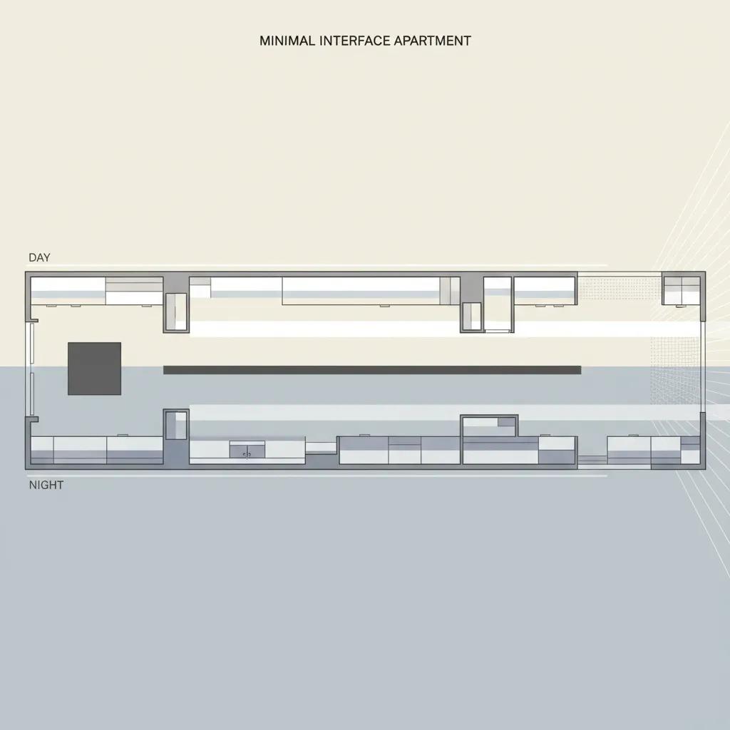 1 BHK Rectangle Apartment Floor Plan — Future-Focused Layouts
