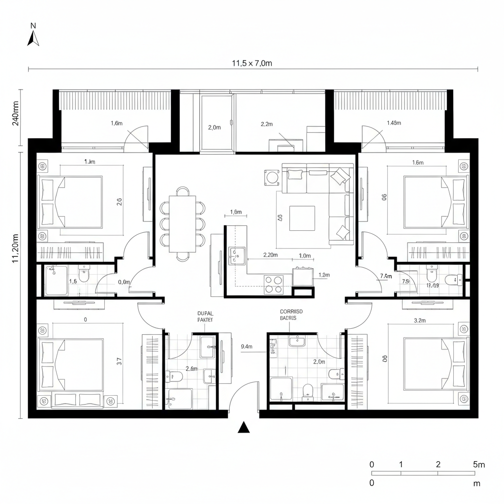 Nikoo Homes Phase 2 Floor Plan: Fix Rigid Small Layouts