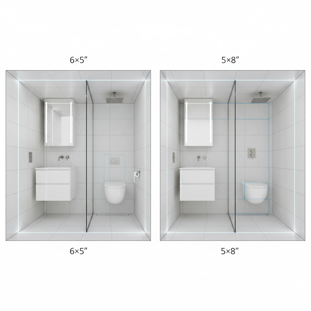 6x5 vs 5x8 Bathroom Layout: Which Feels Less Cramped?
