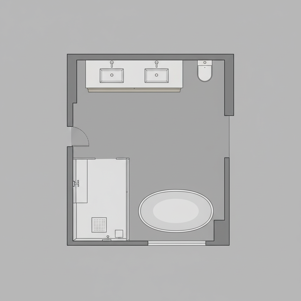 Double Entry vs Single Entry 8x10 Bathroom Layout Guide