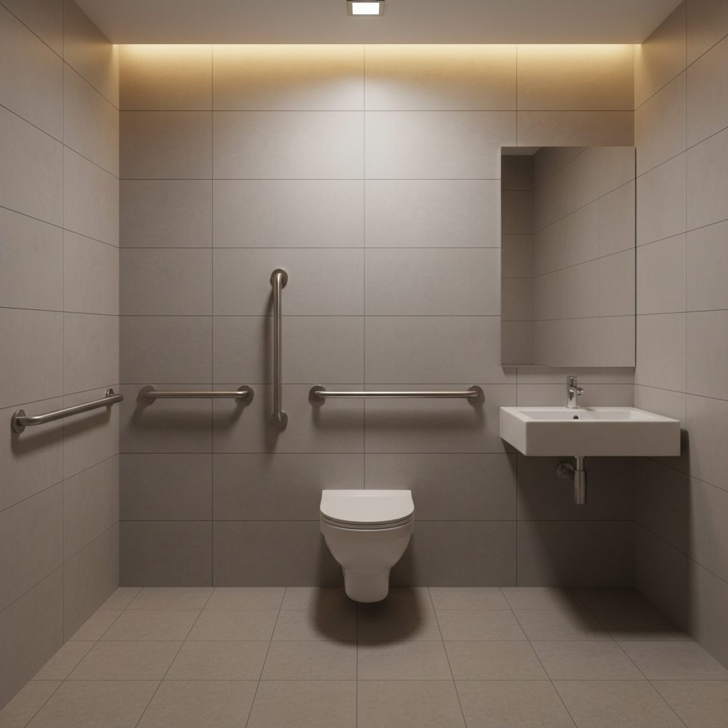 Bathroom Too Tight? Wheelchair Accessible Layout Rules