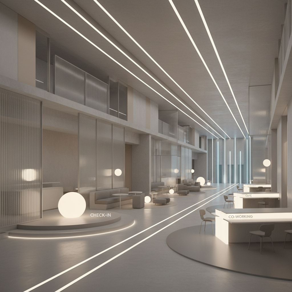 3-Star Hotel Ground Floor Plans with Future-Ready Interfaces
