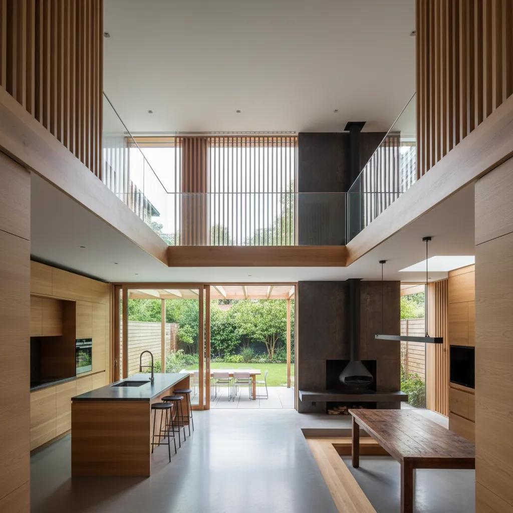 Two-Story Layout with Extended Family Room—Future-Ready Spatial Interface