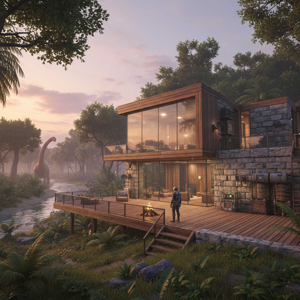 Cómo hacer una casa de diseño en ARK