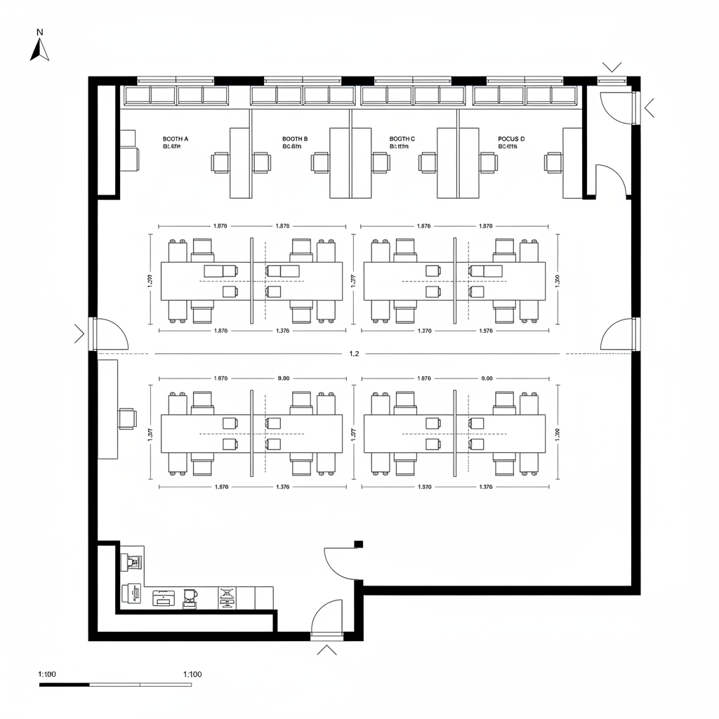 Simple Office Floor Plan — Future-Ready Spatial Interface
