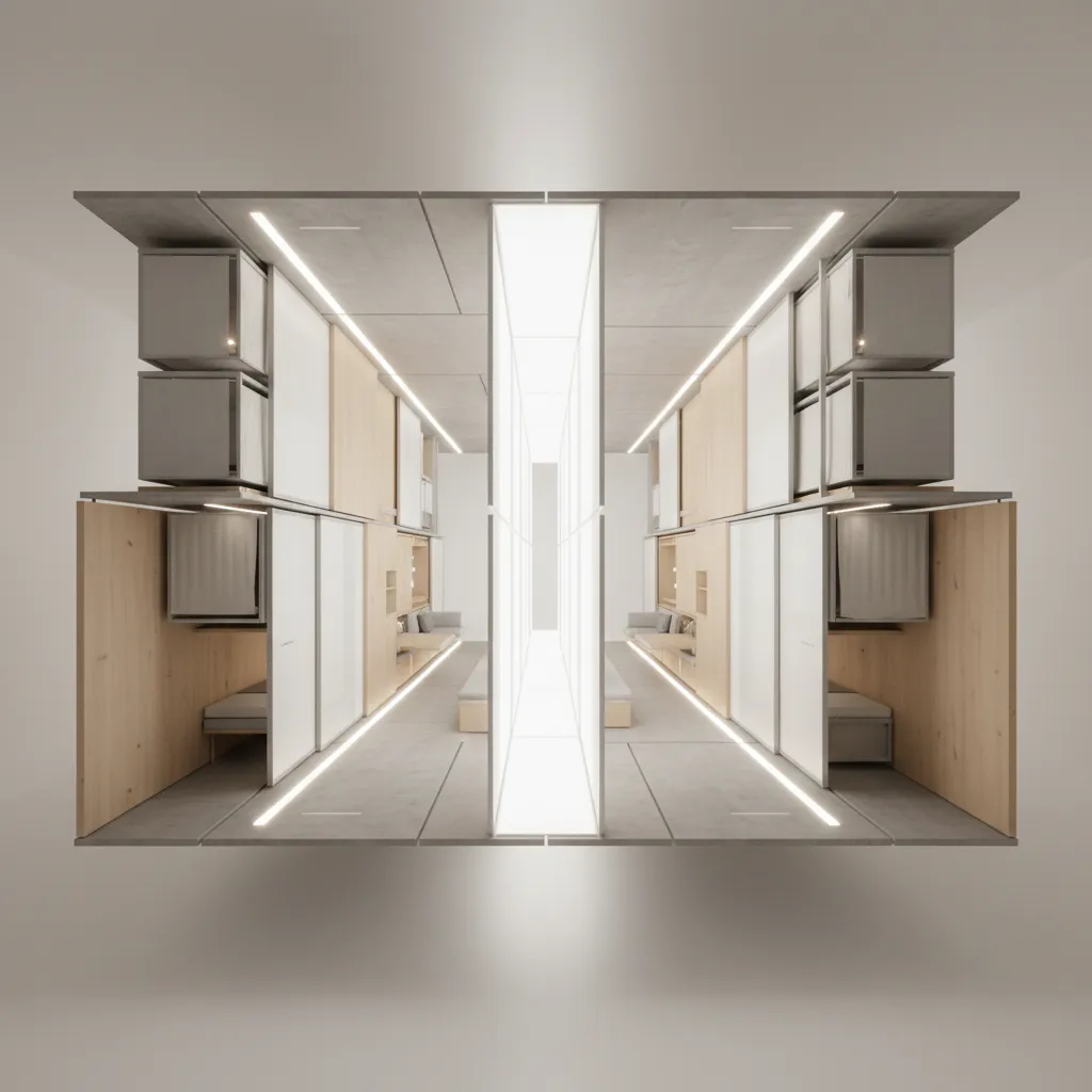 Bhoomi Acropolis 1–2 BHK Floor Plan — Future-Ready Spatial Interface