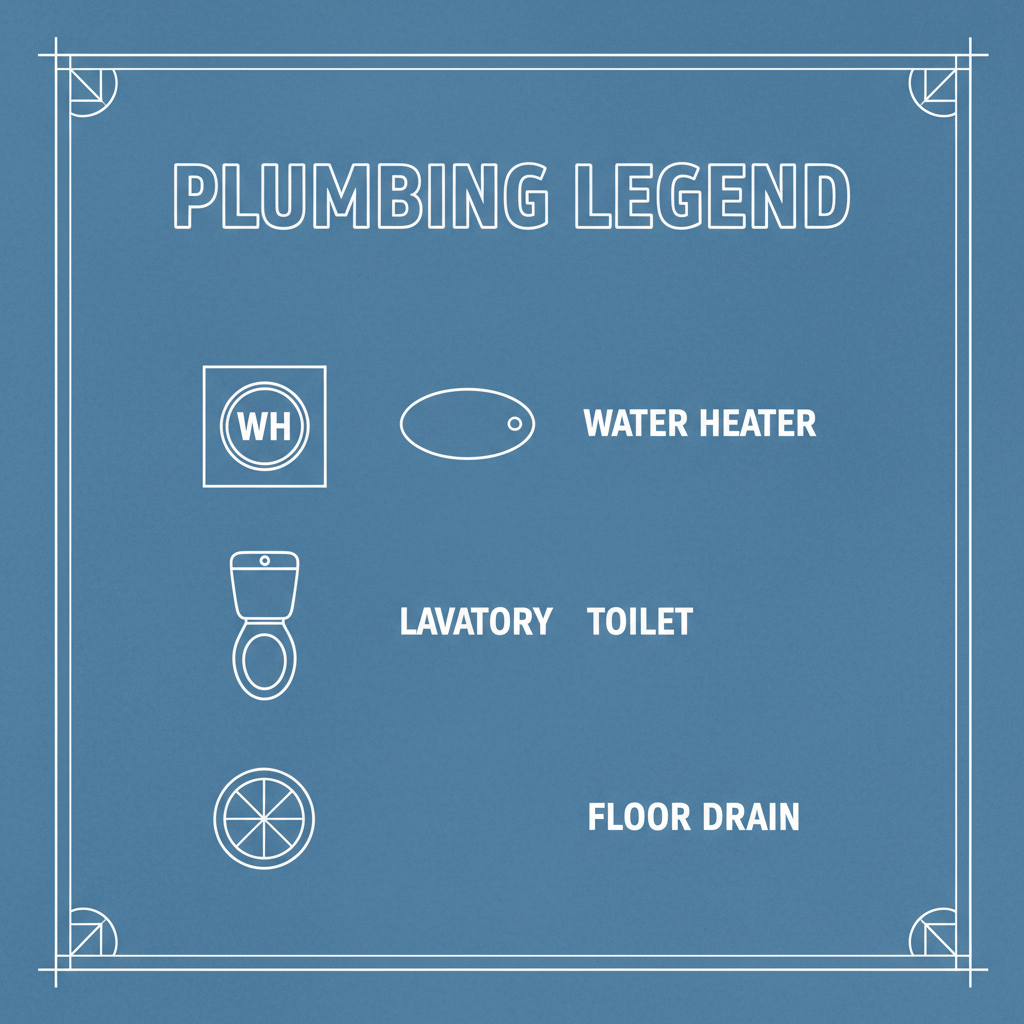 What Does WH Mean? Water Heater Symbol Blueprint