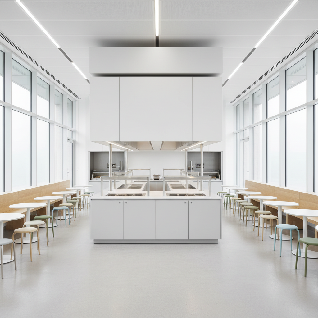 Simple Cafeteria Floor Plan — Future-Ready Spatial Interface