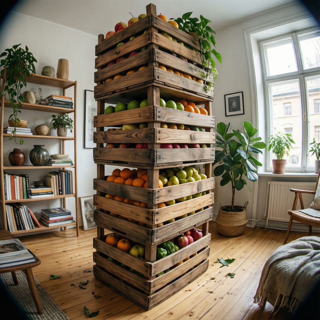 Cajas de fruta decoradas en el interior ideas prácticas