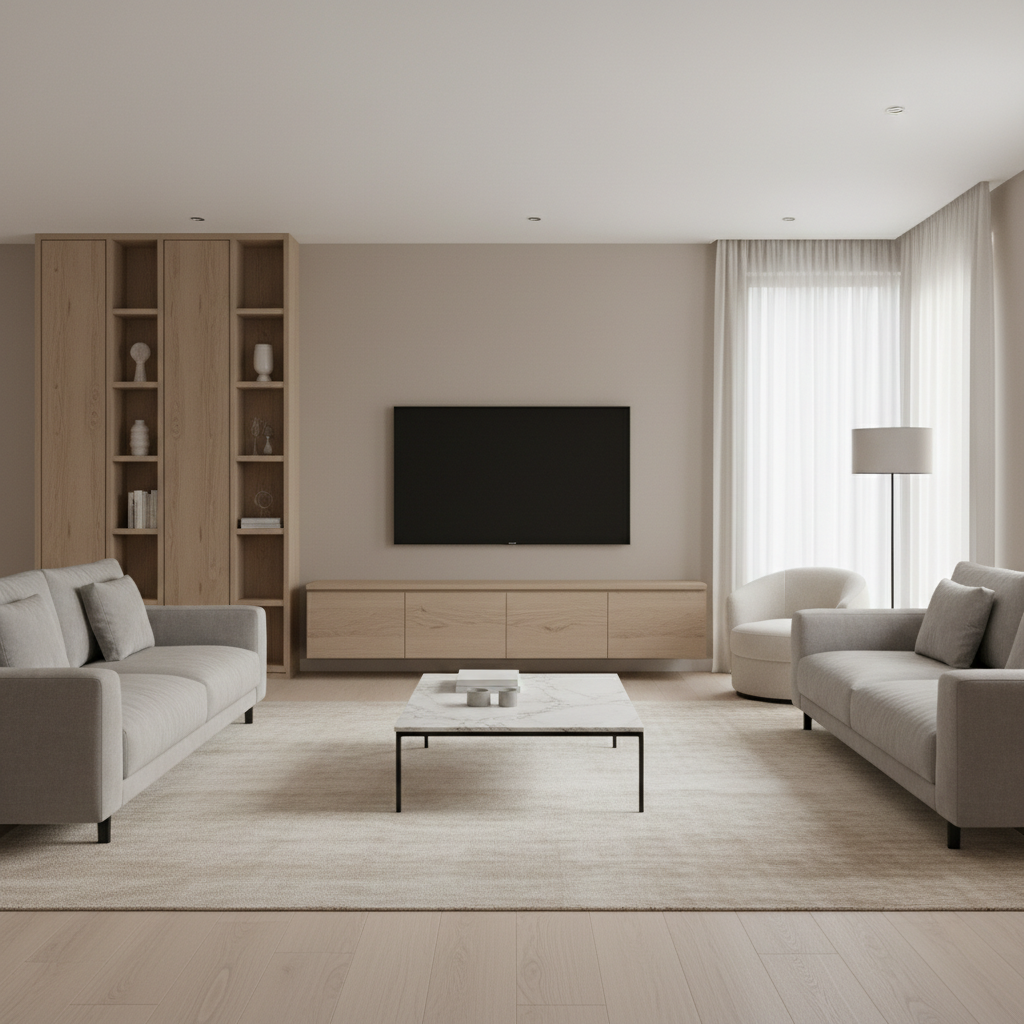TV in Middle of Room Interior Design: Fix Awkward Layouts
