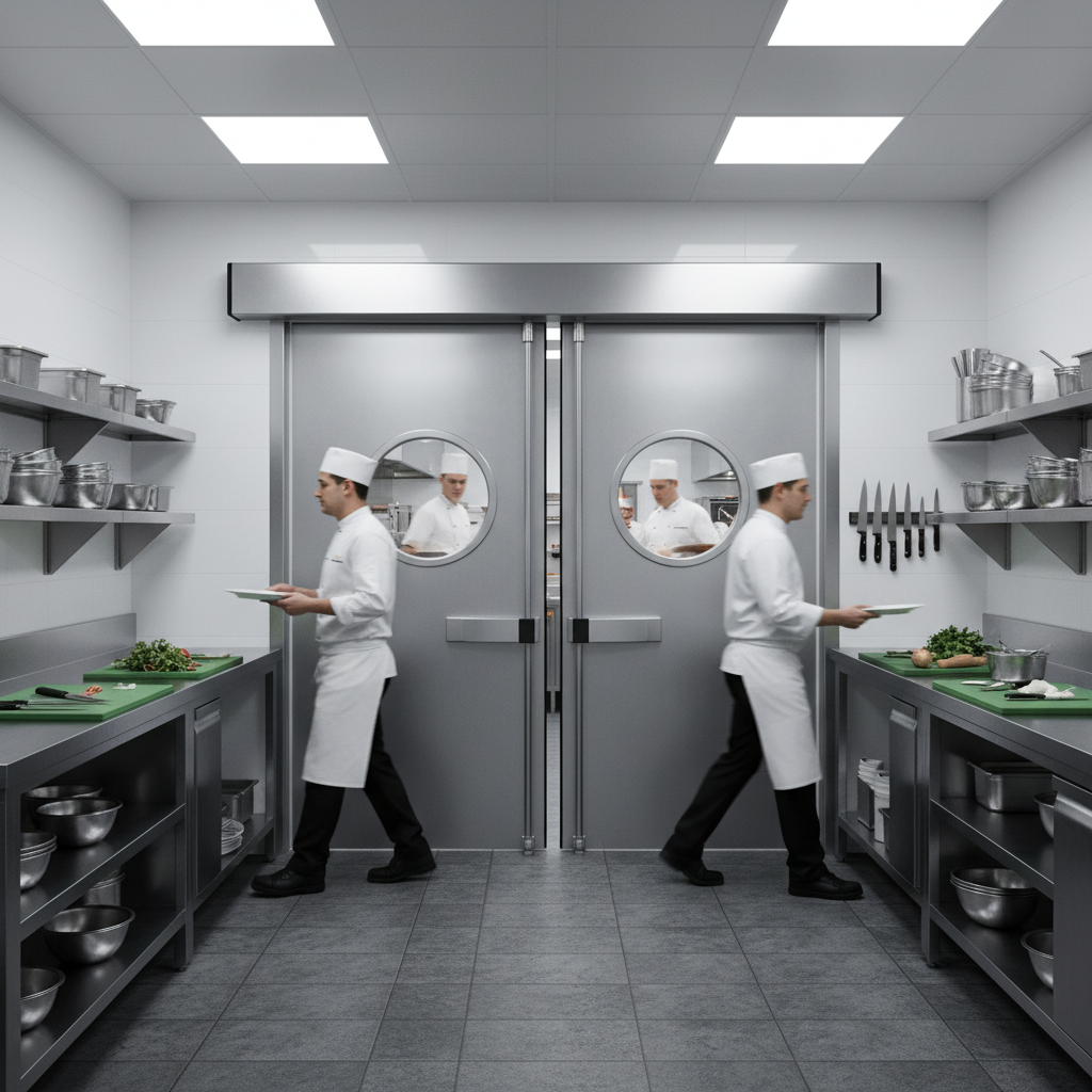 Swing vs Sliding Doors for Restaurant Kitchens: Fix Traffic Flow