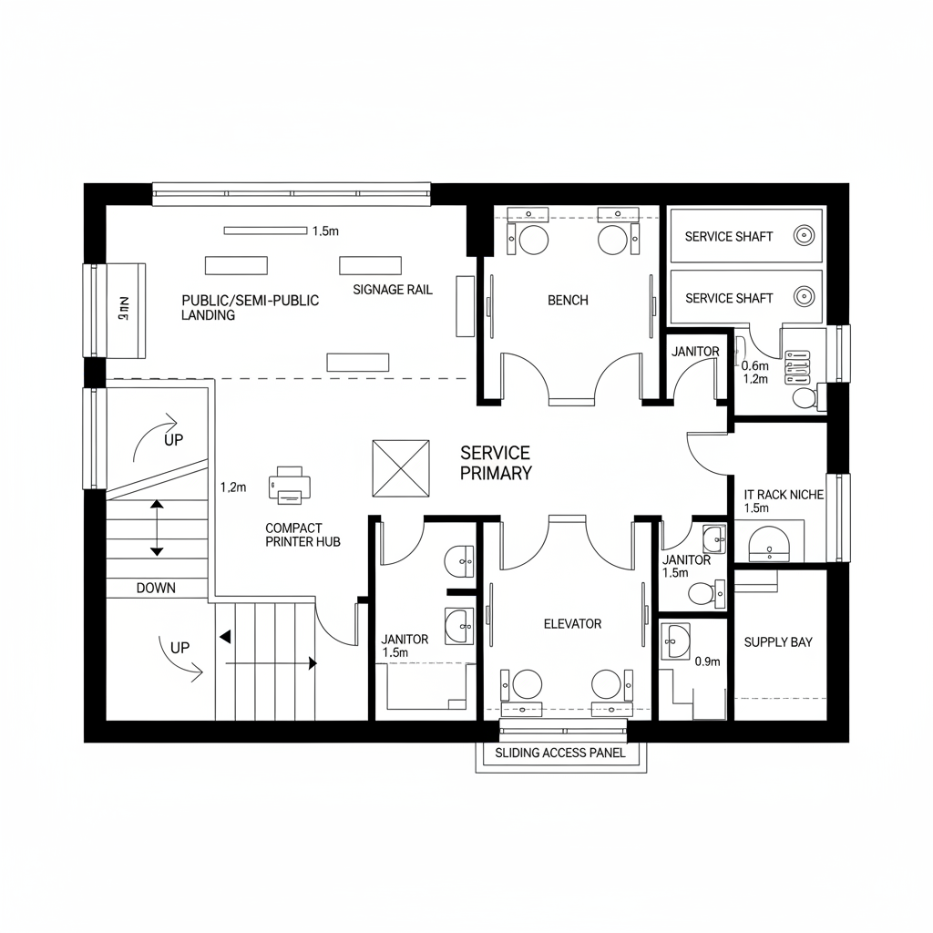 Admin Block Plan, Two Floors — Future-Ready Layouts