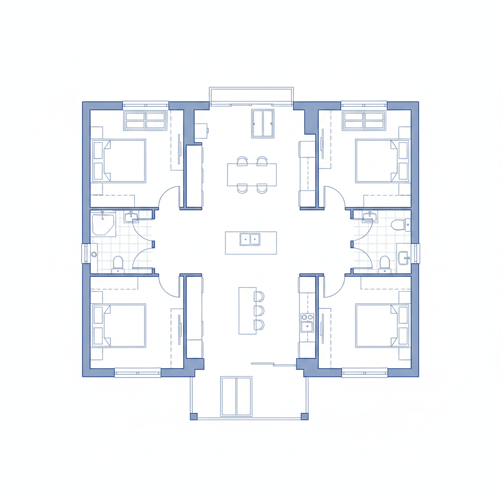 Denah Rumah AutoCAD Download: File DWG Gratis