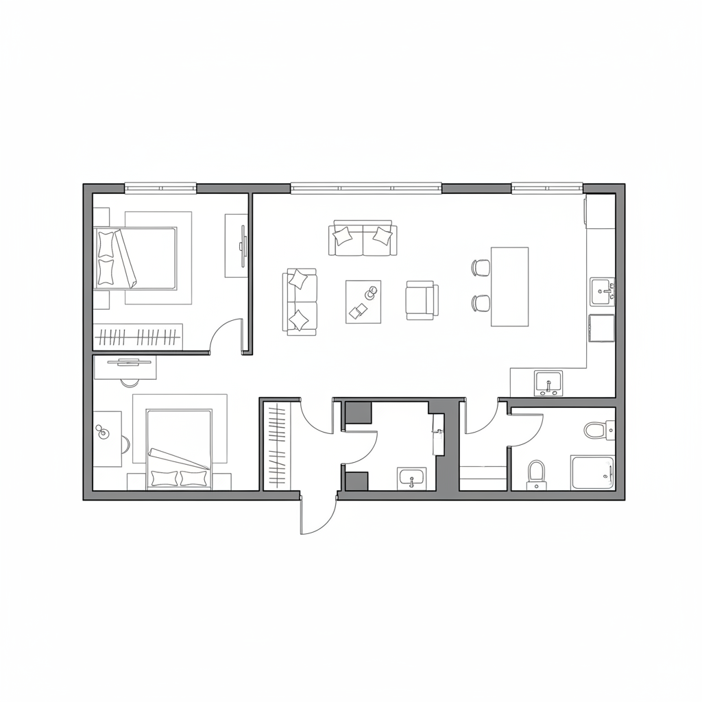 Denah 2D Rumah: Panduan Layout yang Efisien