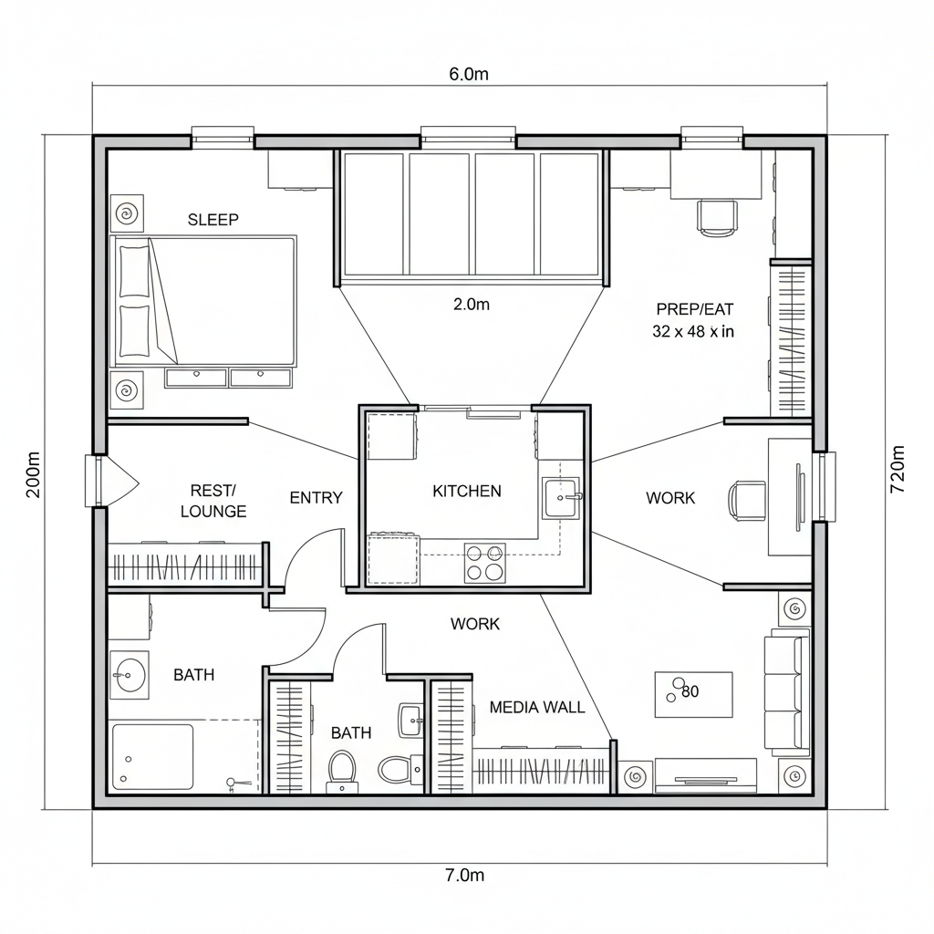Designing 1 BHK and 1 RK Floor Plans for Future Living