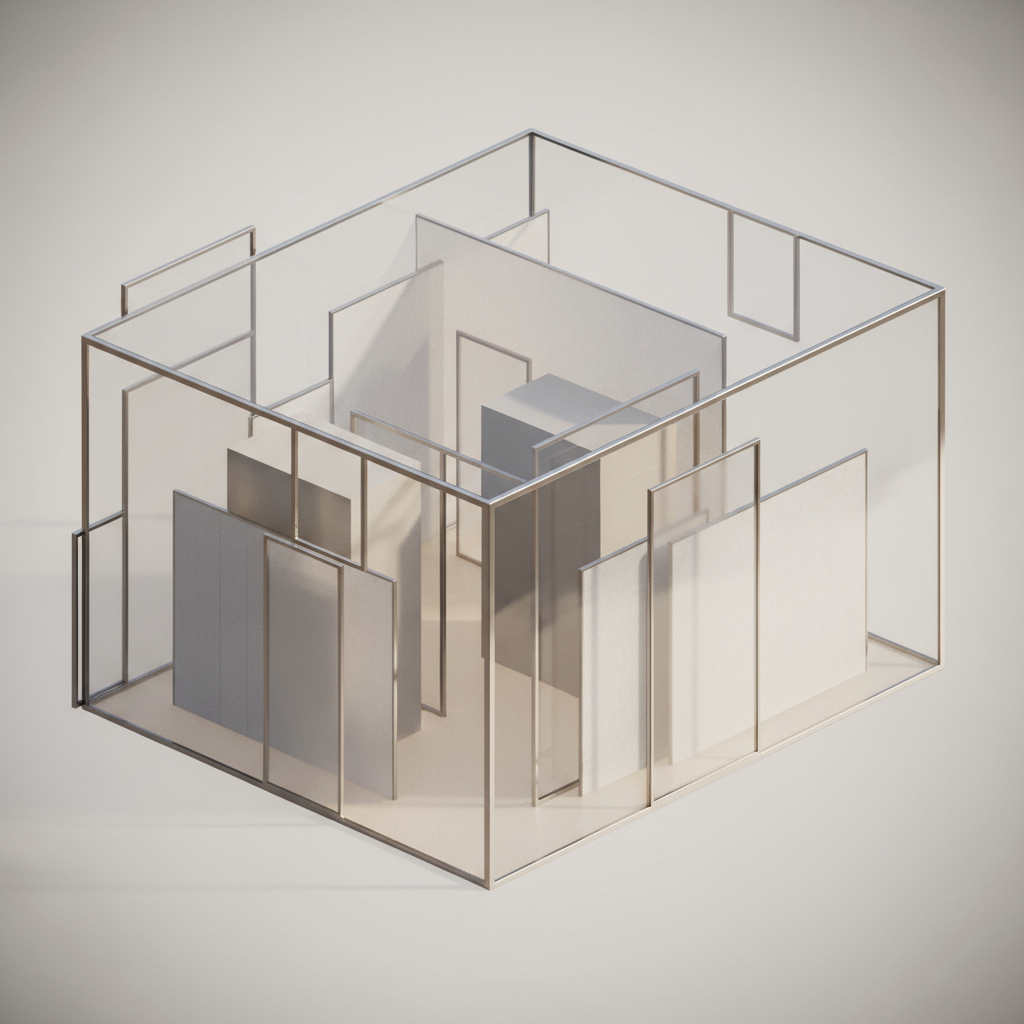 2 BHK Corner Unit Layout — Future-Ready Spatial Interface