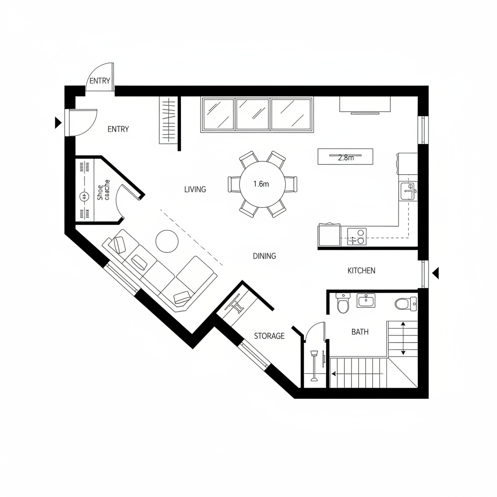 Front Door as Interface: Two-Floor Plan Strategies