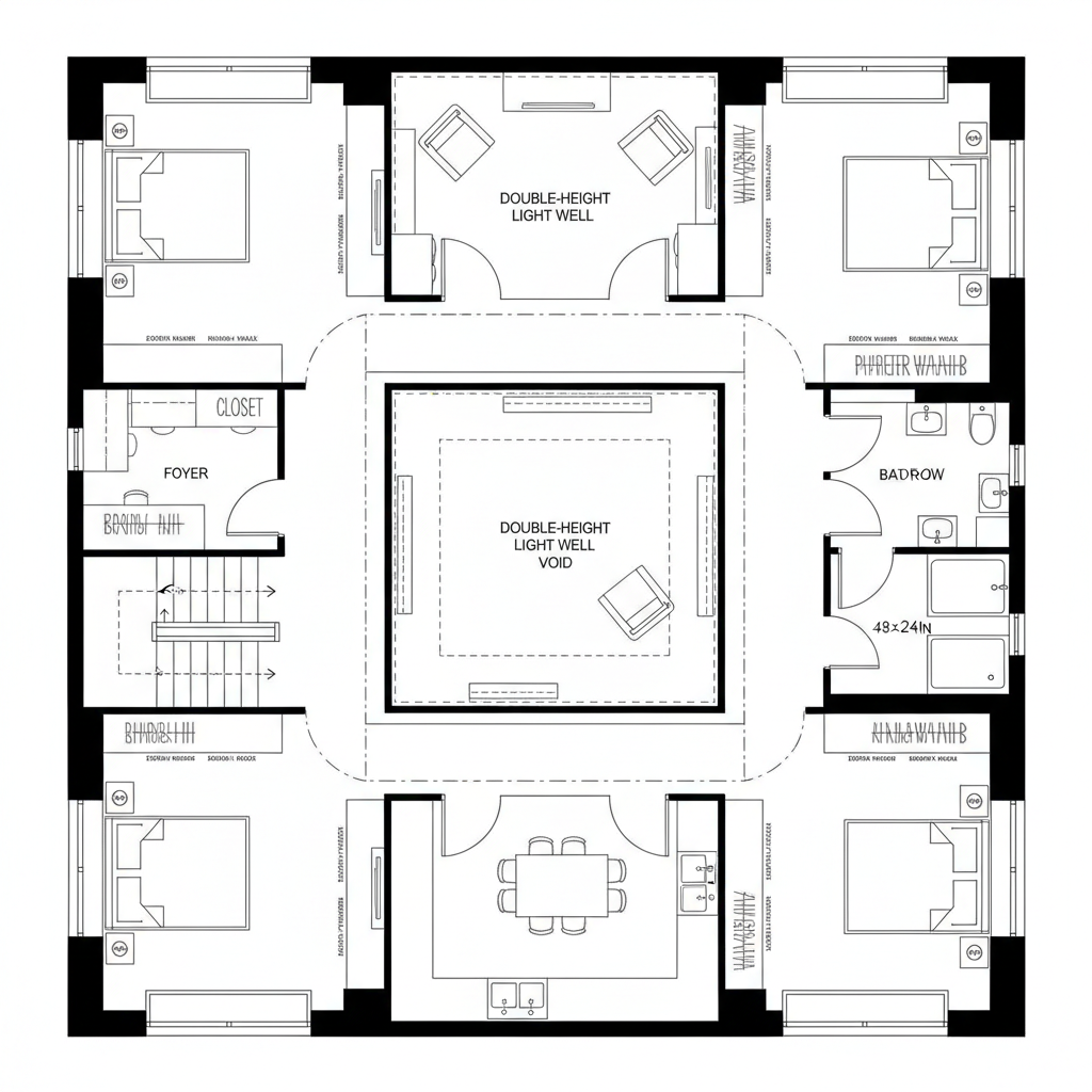 Northeast Corner House Plans 22×32, Two Floors
