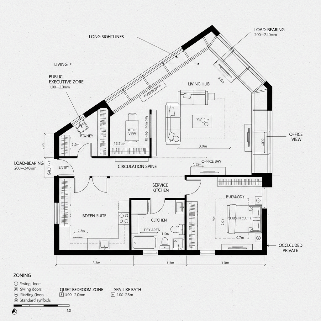 Harvey Specter Apartment Floor Plan—Future-Coded Urban Interface