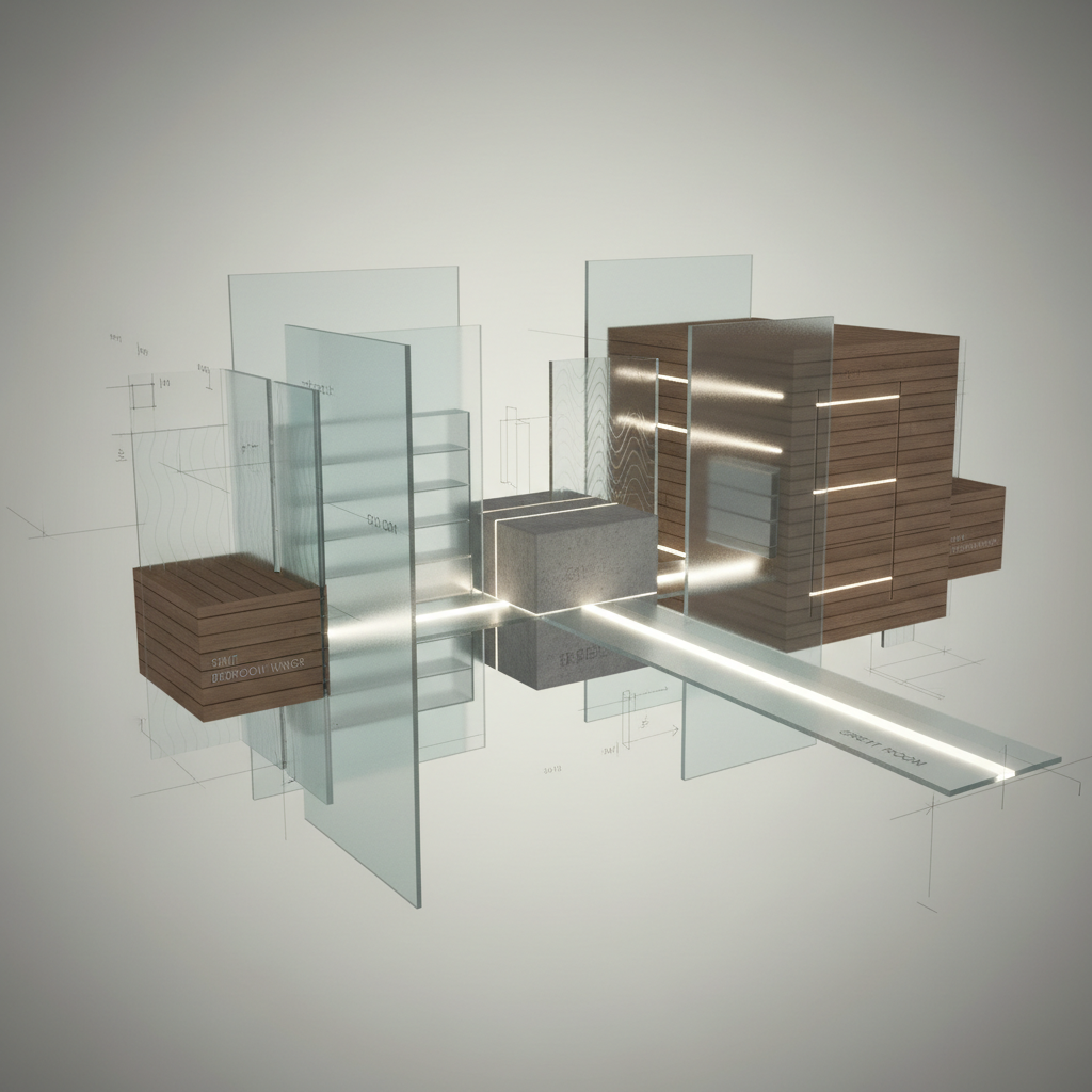 Three-Bedroom Cottage Floor Plan: Future-Ready Spatial Interface