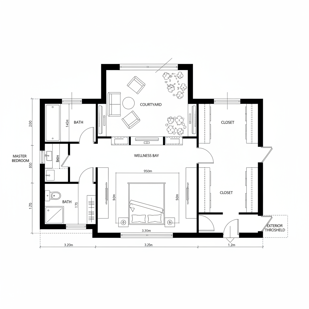 Master Suite Addition Floor Plans with Future-Focused Flow