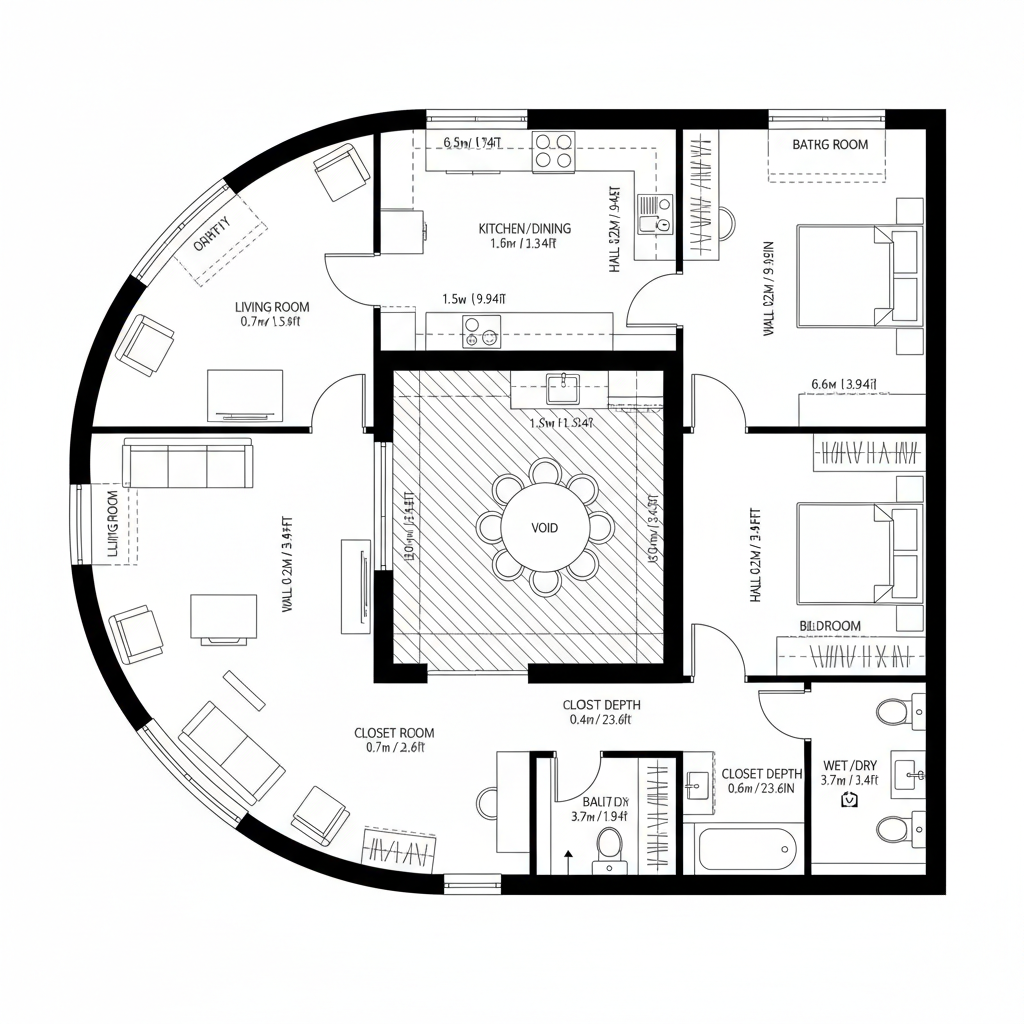 Future-ready 720 sq ft house floor plans
