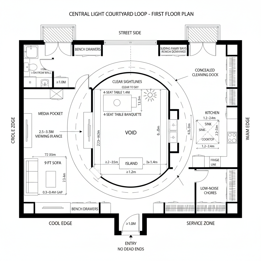 First Floor House Plan Fix for Mudroom Chaos & Work Zones
