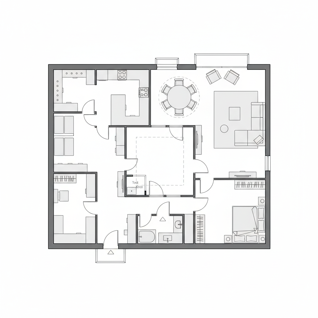 1500 sq ft First-Floor House Plan—Future-Ready Layouts