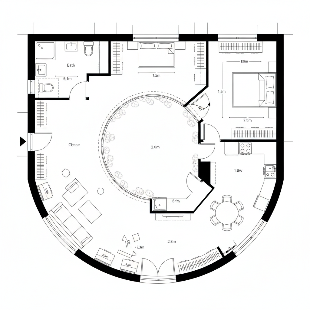 1-Bedroom Small House Floor Plans: Designer’s Future Interface