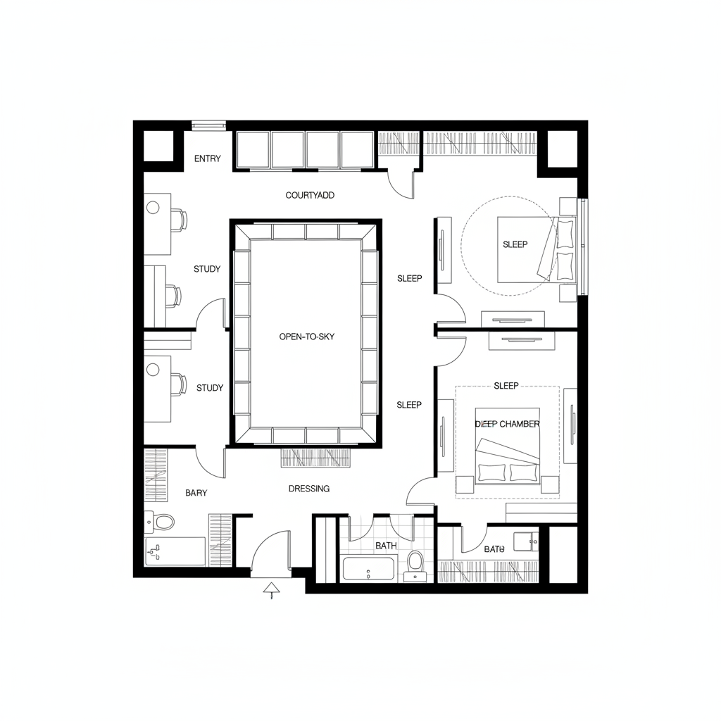 Master Layout Plan Second Floor—Futurist Suite Interfaces