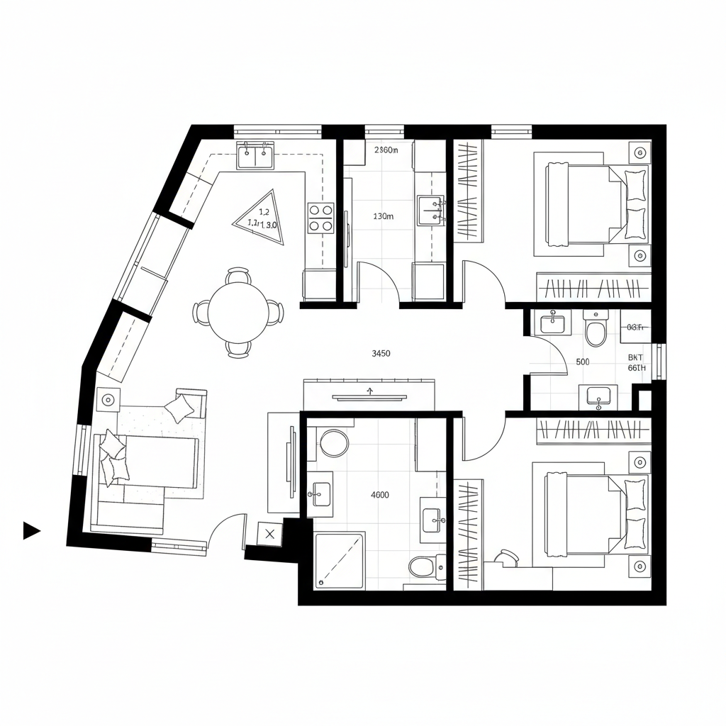 2 BHK Compact House Plan: Fix Layouts That Feel Too Small