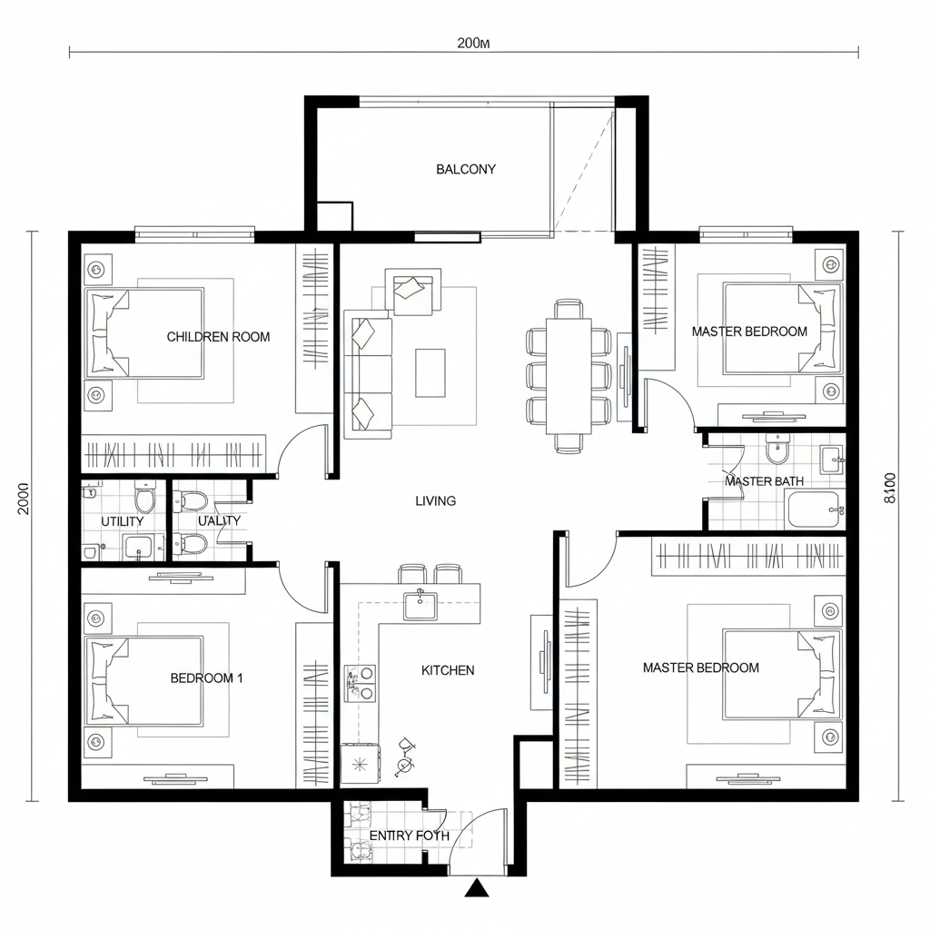 3 BHK Floor Plans India: Future-Proof Layouts & Design Logic