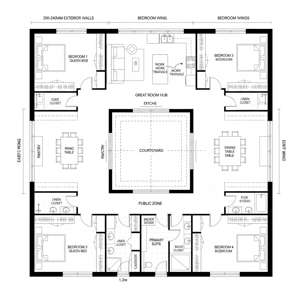 Designing Five-Bedroom Open Floor Plans for Tomorrow