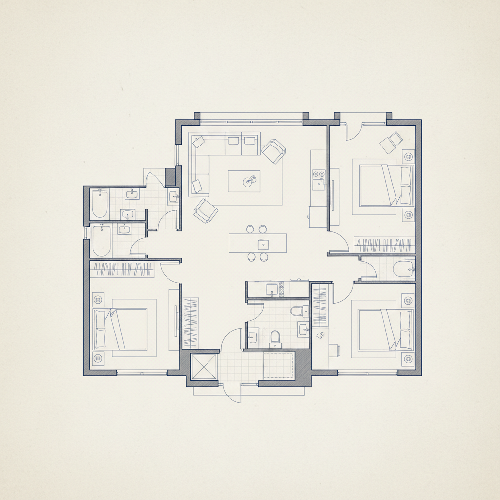 Denah 2D Rumah: Panduan Layout yang Efisien