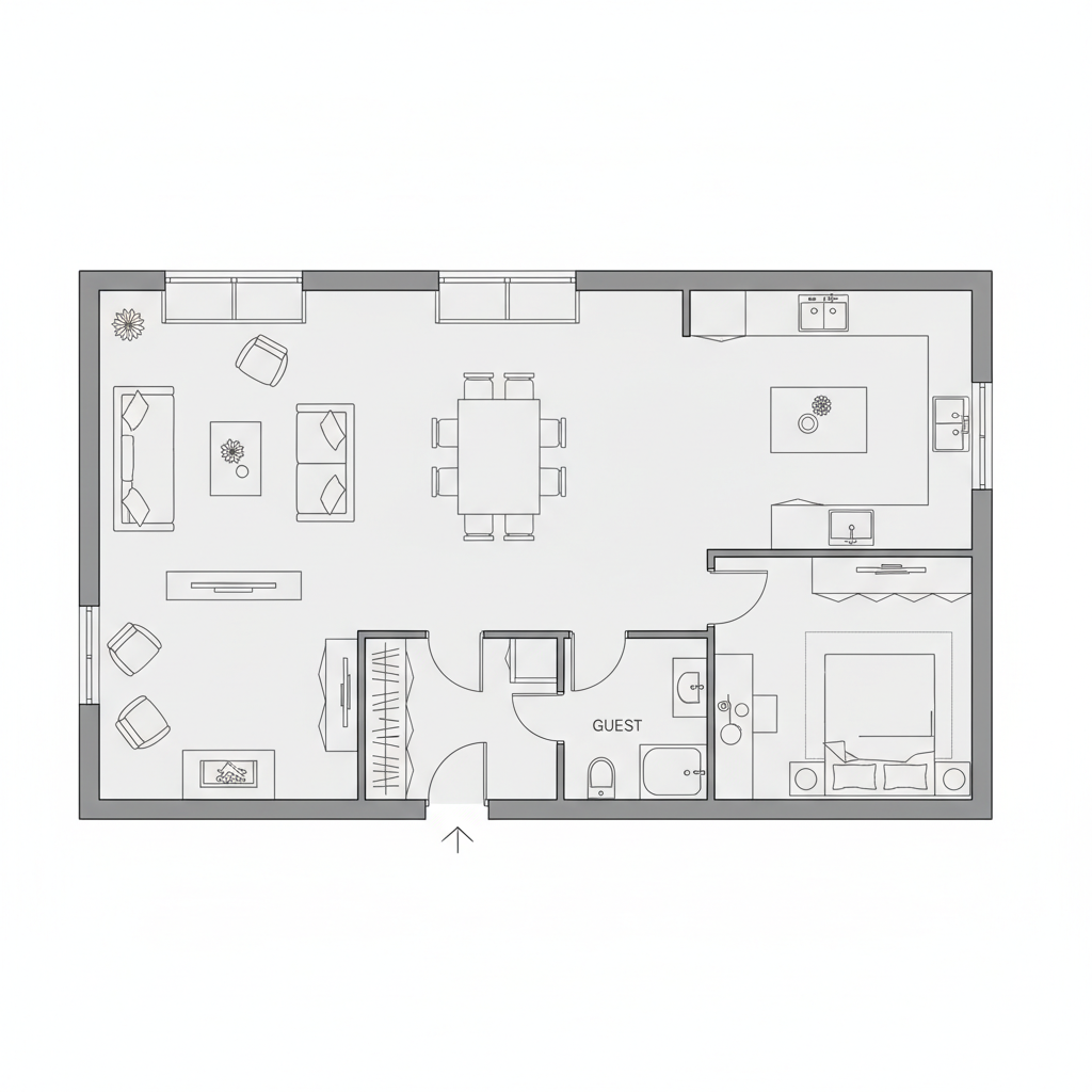 Denah Rumah 10 x 15 2 Lantai yang Ideal