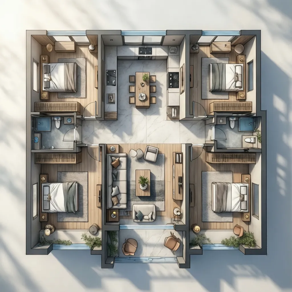 Denah Rumah 8 x 14: Contoh Layout & Tips Desain