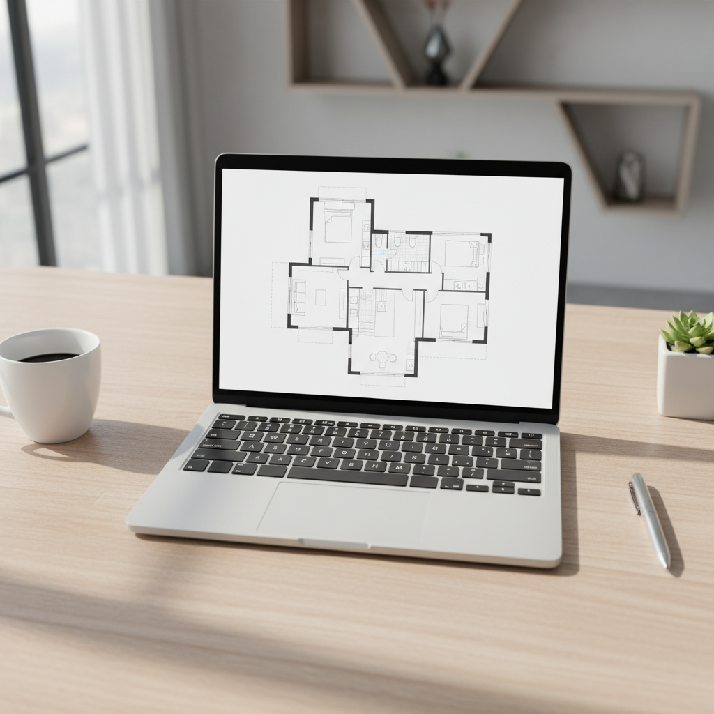Cara Menggambar Denah Rumah di Laptop