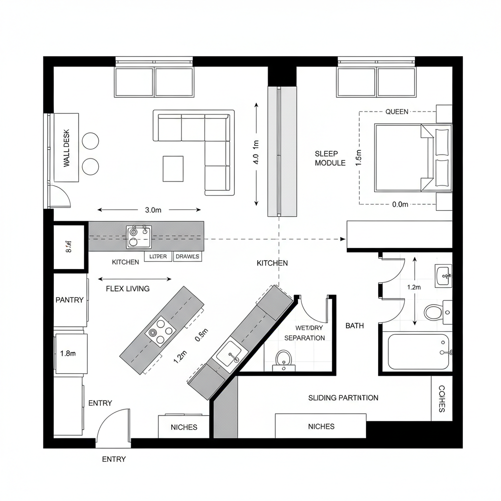 Modern 30x30 Floor Plans — Compact Futures by a Residential Designer