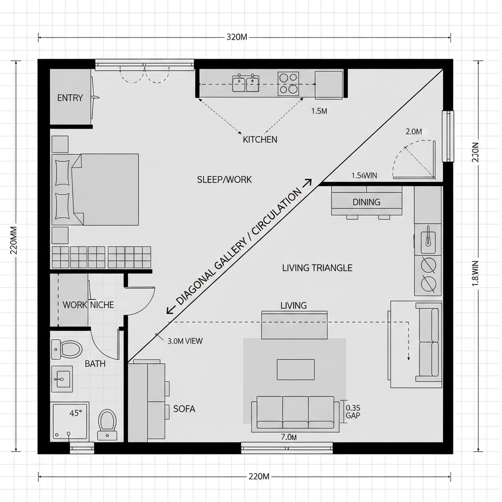 2D As-Built Floor Plan: Future-Ready Residential Layouts
