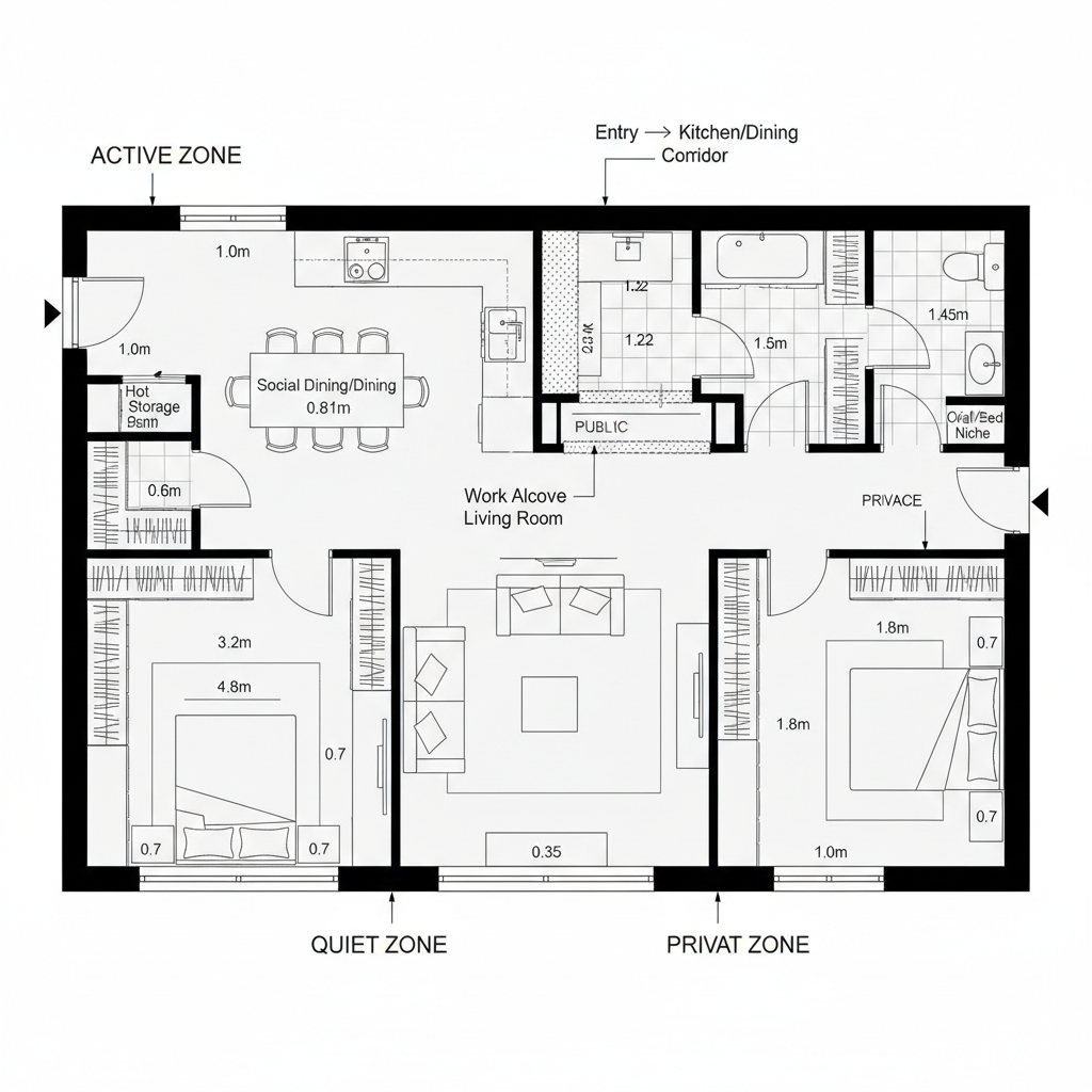 Rectangular Apartments Floor Plan: Future-Ready Layouts by a U.S ...