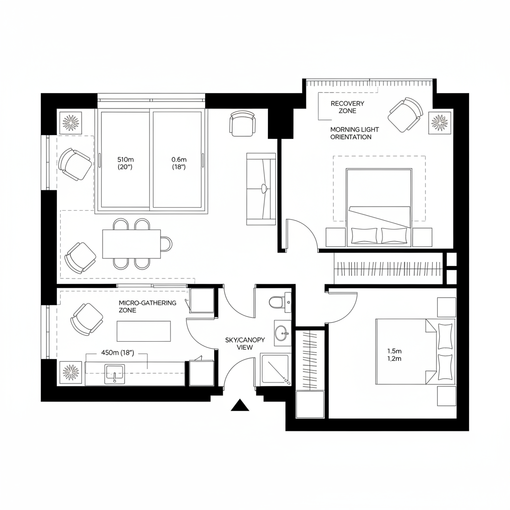 Kendriya Vihar 2 3BHK Floor Plan—Future Interface Design