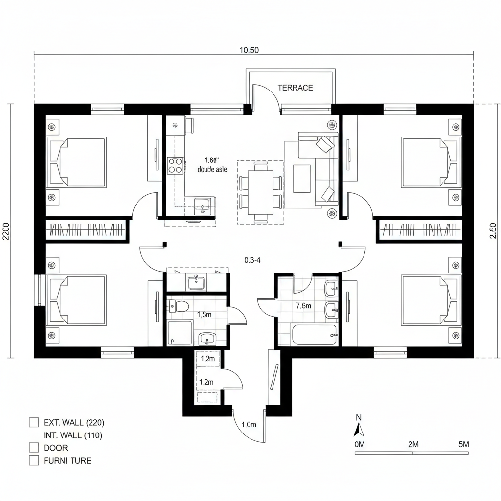 Two-Bedroom Home Floor Plans with Future Logic
