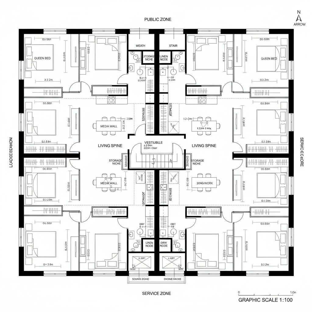 Simple Multistoreyed Residential Floor Plans — Future-Ready Design Logic