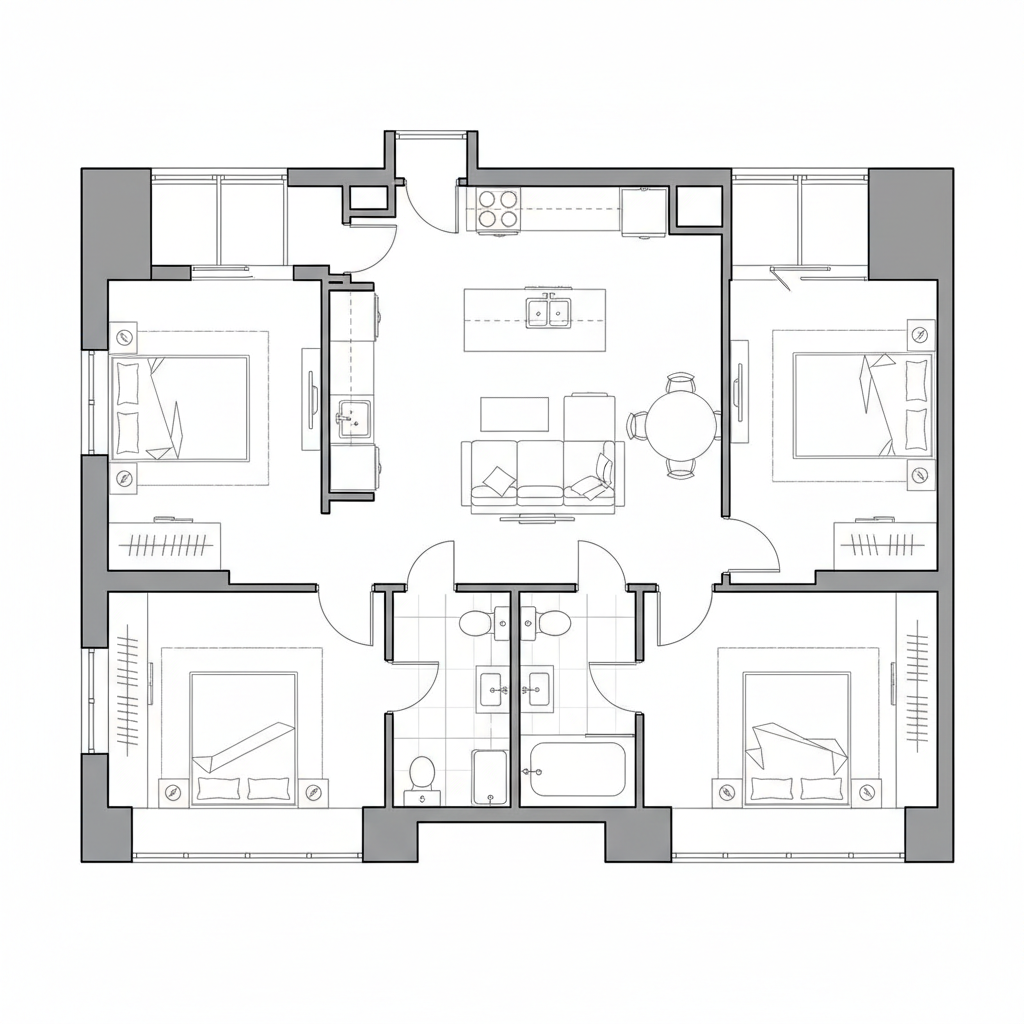 Sachet 4 Floor Plan: Future-Ready Quartet Layouts